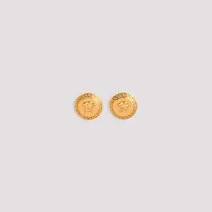 Versace Tribute Medusa Stud Earrings - Metallic