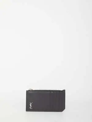 Saint Laurent Monogram-plaque Cardholder