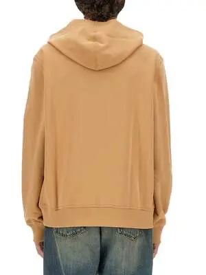 Etro Cotton Sweatshirt With Pegasus Embroidery - Beige