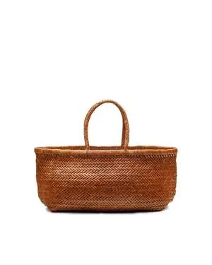 Dragon Diffusion Elegant Buff Calf Leather Tote For - Tan