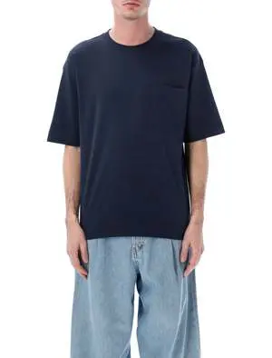 Dries Van Noten Crew Neck Mini T-shirt Regular Fit - Blue