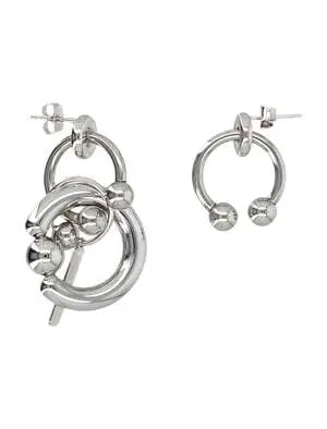 JUSTINE CLENQUET Palladium Mini Earrings - Silver