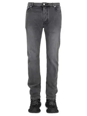 Balenciaga Patched Pockets Baggy Jeans - Black