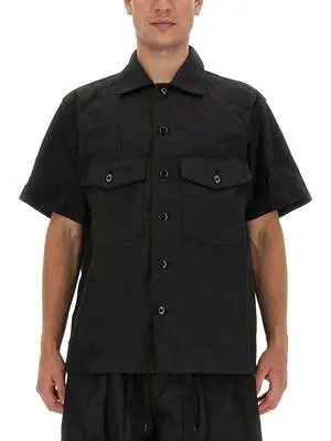 Needles Regular Fit Button-up Shirt For - Black