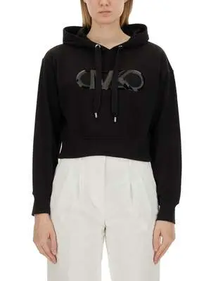 Michael Kors Organic Cotton Logo Sweatshirt - Black