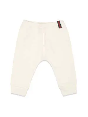 Gucci Mini Ribbon-detail Cotton Trousers - Multicolour