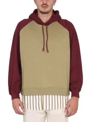 Sunnei Drawstring Hooded Sweatshirt - Multicolour