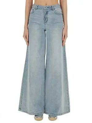 Michael Kors Wide Leg Cotton Jeans - Denim