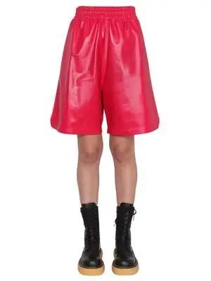 Bottega Veneta Shiny Lambskin Shorts