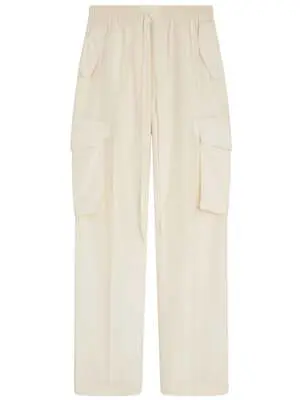Phoebe Philo Silk Cargo Trousers - Ivory