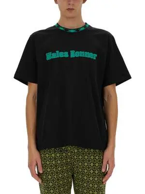 WALES BONNER Classic Regular Fit Cotton T-shirt - Black