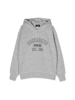 Dsquared2 Phys Ed. Est. 1964" Hooded Sweatshirt - Grey
