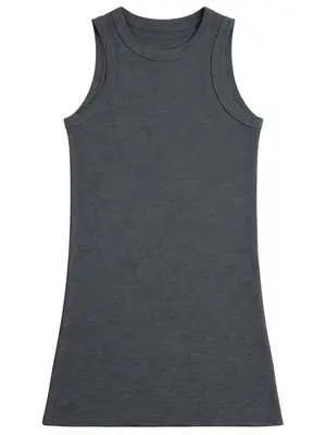 Phoebe Philo Ribbed Dew Neck Tank Top - Grigio