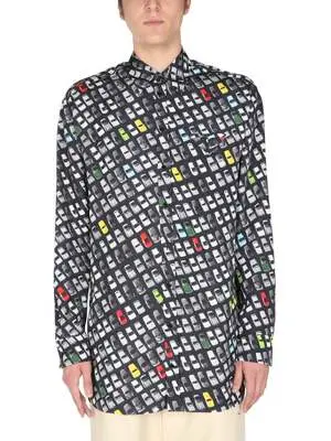 Bottega Veneta Shirt With Allover Print - Black