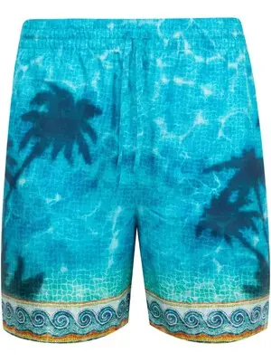 Casablanca Drawstring Mini Shorts - Causticemb