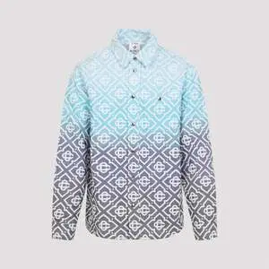 Casablanca Monogram Gradient Jacquard Shirt - Blue