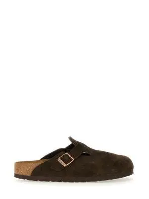 BIRKENSTOCK Mini Boston Slip-on Suede Clogs