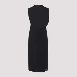 Jacquemus Draped Cotton Midi Dress