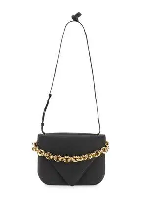 Bottega Veneta Bottega Veneta Mini Mount Bag With Chain Detail Black
