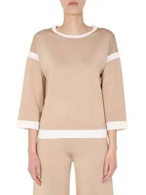 Moschino Round Neck Sweater - Beige