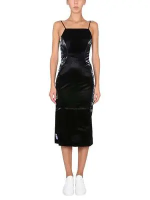 Alexander McQueen Slim Fit Strappy Mini Dress - Black