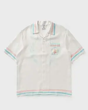 Casablanca Casablanca Men's Short Sleeve Silk Twill Shirt - Dancejoy Collection Dancejoy