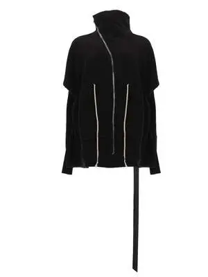Rick Owens Oversized Organic Cotton-jersey Hoodie - Black