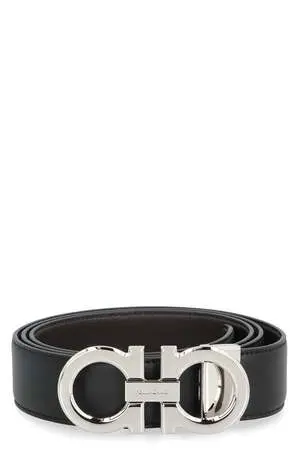 FERRAGAMO Ferragamo Gancini Belt Black