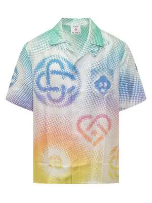 Casablanca Halftone Silk Shirt - Multicolor