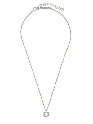 FERRAGAMO Gancini Crystal Necklace