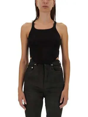 Rick Owens Cotton Tank Top - Black