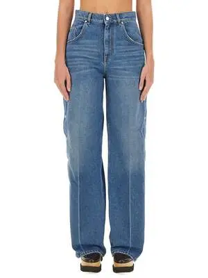 Stella McCartney Snap Stud-embellished Jeans - Denim