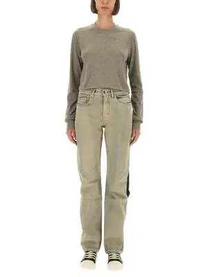 Rick Owens Long-sleeve Cropped T-shirt - Grey