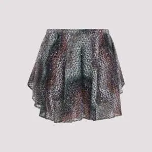 Missoni Metallic Knit Mini Skirt - Multicolour
