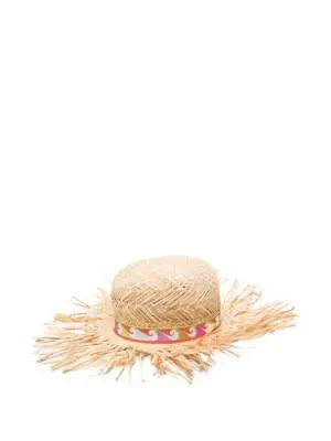 Emilio Pucci Straw Sun Hat - Beige