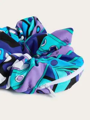 Emilio Pucci Mini Zip Tail Piece With Vivara Print - Blu
