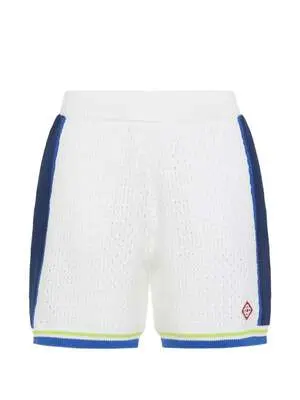 Casablanca Casual Mini Shorts - Whiteblue