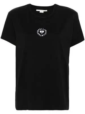 Stella McCartney Cotton T-shirt With Circular Logo