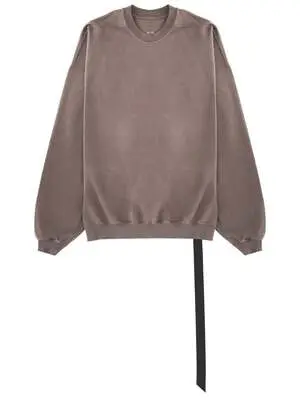Rick Owens High Neck Cotton Sweatshirt