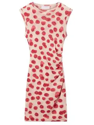 Stella McCartney Sleeveless Printed Mesh Dress - Pink