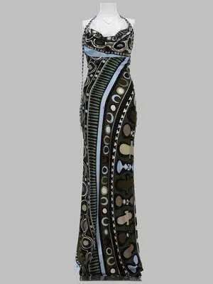 Emilio Pucci Printed Silk-blend Maxi Dress - Brown