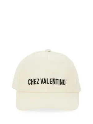 Valentino Garavani Chez Embroidered Baseball Cap - Ivory