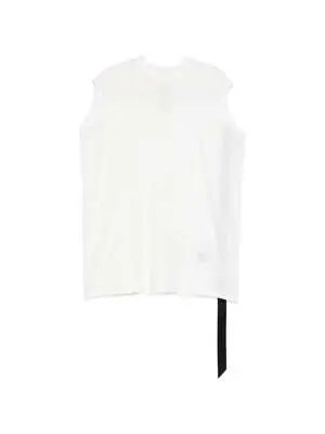 Rick Owens Sleeveless Long Length T-shirt In Size - White