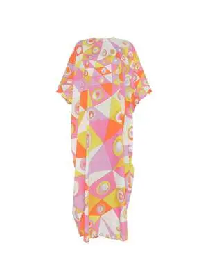 Emilio Pucci Emilio Pucci Printed Cotton Maxi Dress Multicolor