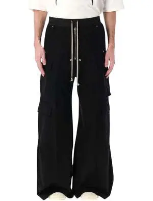 Rick Owens Double Cargo Jumbo Belas Trousers - Black