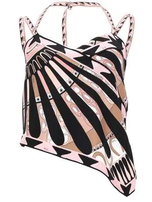Emilio Pucci Silk Top With Unique Print For - Multicolour