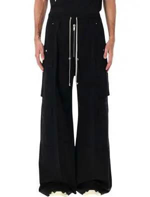 Rick Owens Double Cargo Jumbo Belas Pants - Nero