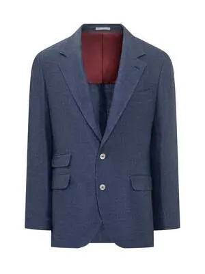Brunello Cucinelli Elegant Blazer For Spring/summer 2025 - Blu