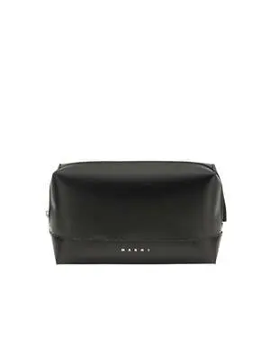 Marni Buckle Strap Messenger Bag - Black