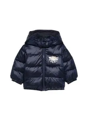 Moschino Mini Logo Puffer Jacket - Blue